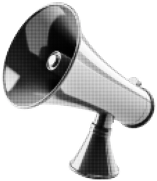 Halftone Megaphone-花瓣网