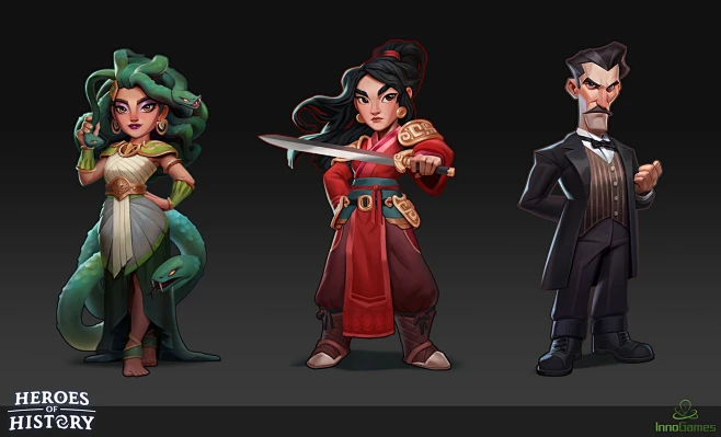 Heroes of History - Hero Illustrations-花瓣网