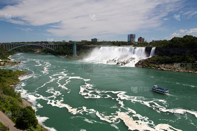 尼亚加拉瀑布,加拿大,新娘面纱瀑布（尼亚加拉）,亚美利加瀑布城,马蹄铁瀑布,尼亚加拉瀑布市,全貌,正面视角,水,水平画幅