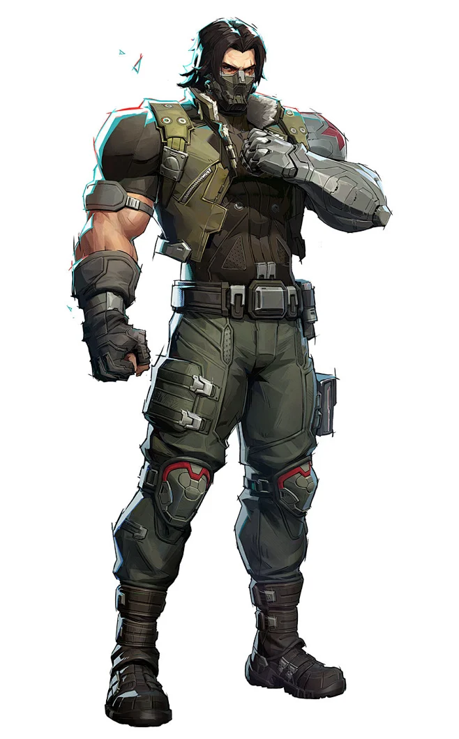 Winter Soldier Art from Marvel Rivals-花瓣网