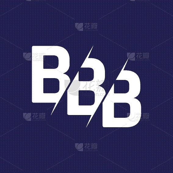 monogram letters initial logo design bbb图片_logo图片素材-花瓣网
