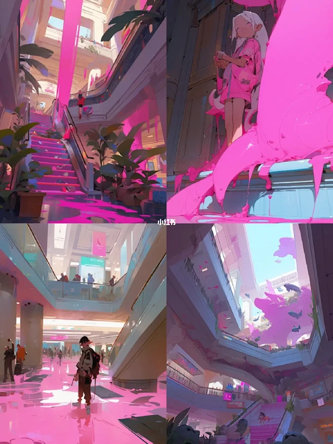 AIGC |splatoon喷射战士粉色袭击