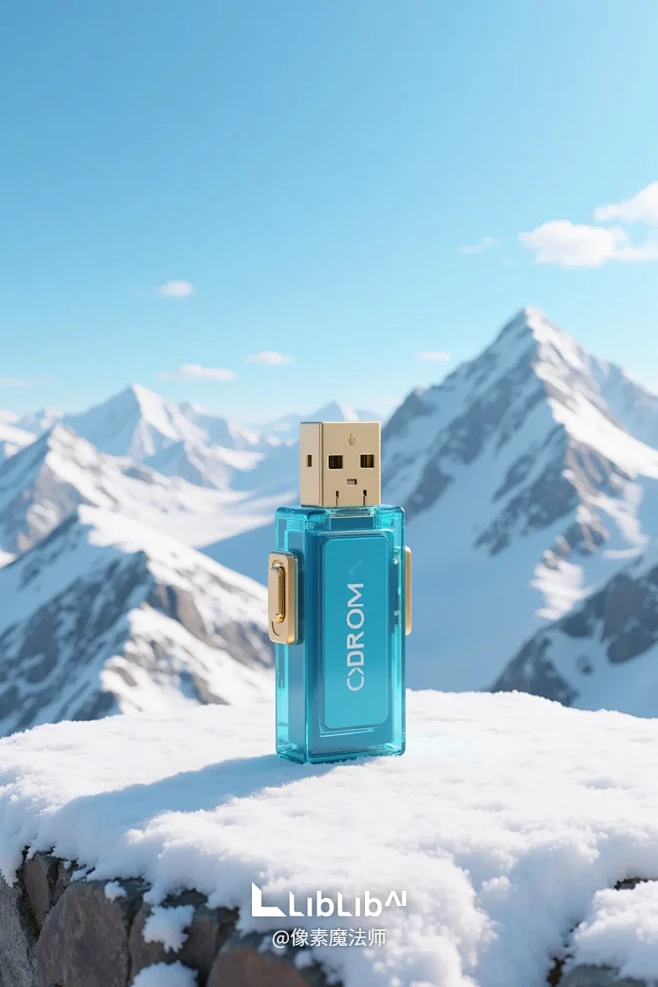 F1电商雪地雪山蓝天白云3C产品雪景场景-LoRA-像素魔法师-LiblibAI-花瓣网