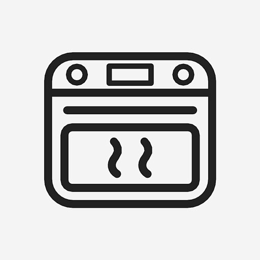 烤箱烘焙烹饪图标_88ICON https://88icon.com 烤箱 烘焙 烹饪 高温 炉灶 薄厨具