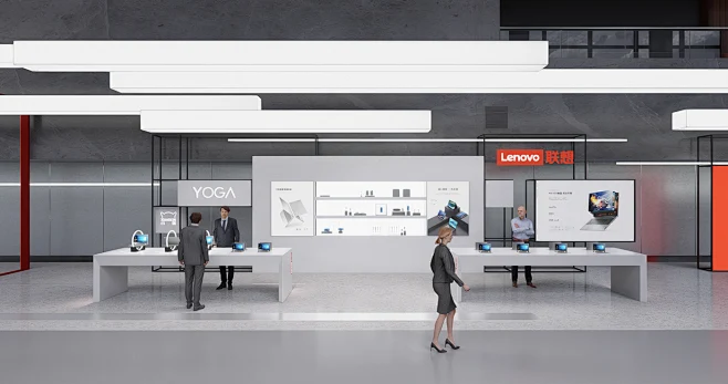 3ds max design Event Exhibition Render-花瓣网