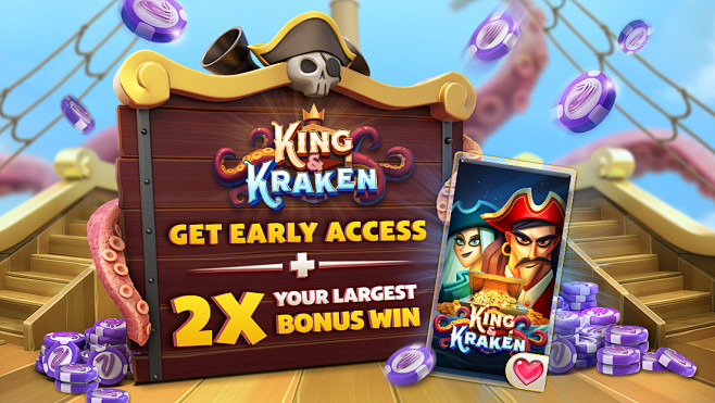 casino JackPot king kraken pirates slot slot game UI ui ux underwater