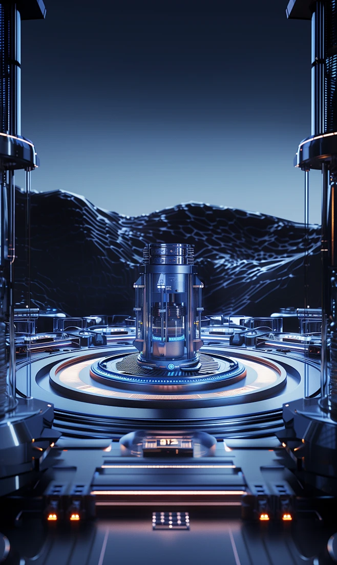 zzh3333_an_Dark_blue_futuristic_lab__in_the_style_of_rendered_i ...