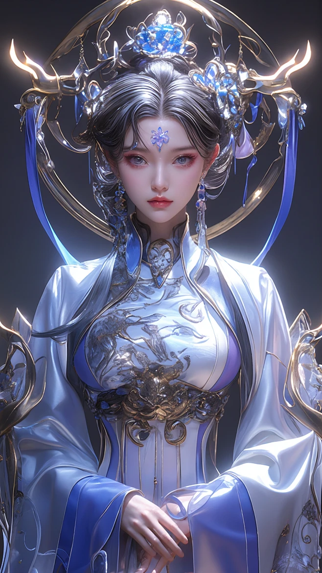 LL-赛博汉服女孩1-hzj (3)-花瓣网