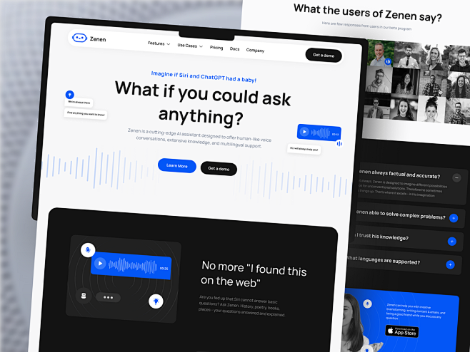 Zenen AI - Creative AI Siri & ChatGPT [Redesign] ai artificial ...