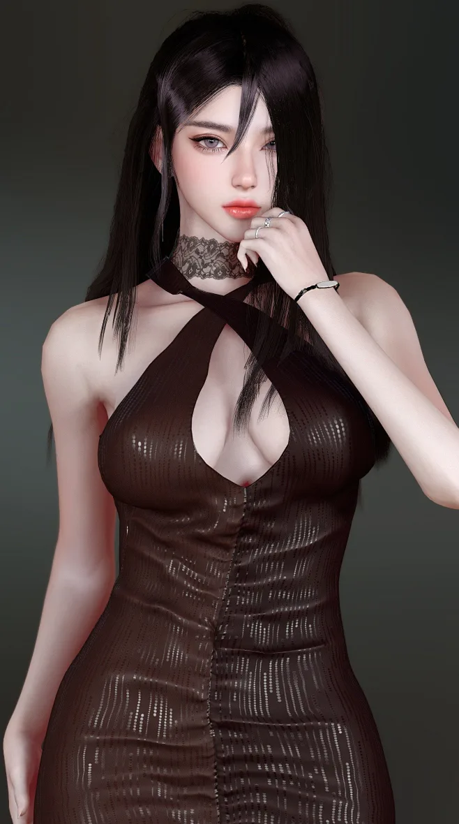 VAM,Virt_A_Mate游戏人物作品十二（冷艳美人）-原创3D角色/装备-微元素 - Element3ds.com!-花瓣网