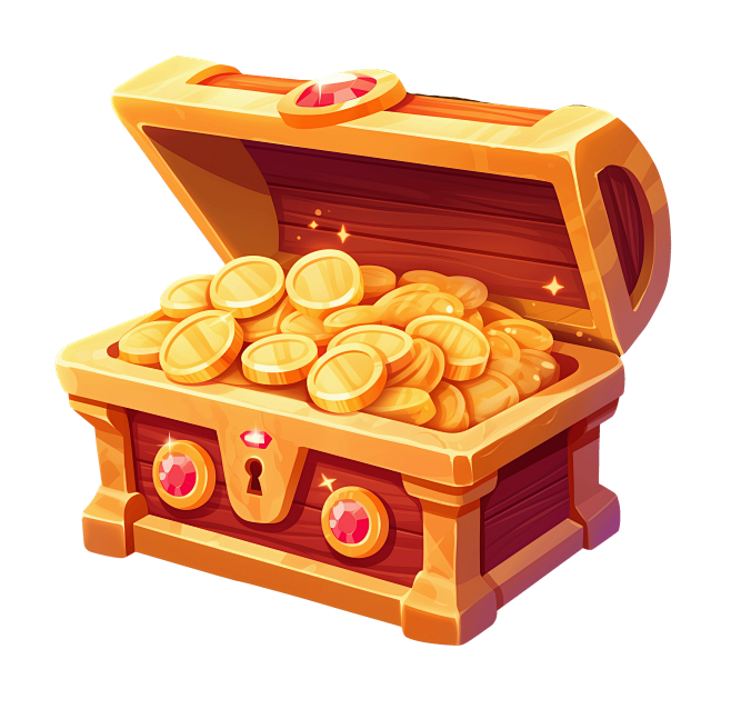 smuser0102_Ornate_treasure_chest_slightly_opened_to_reveal_gold ...