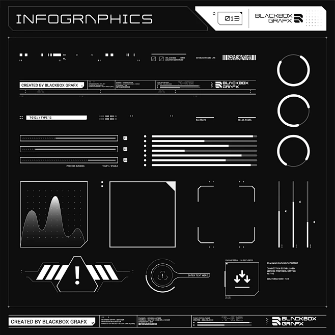 adobe illustrator Brand Design Cyberpunk HUD HUD elements ui design ...