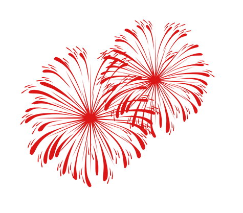 春节假日喜庆烟花装饰 免扣素材 透明PNG