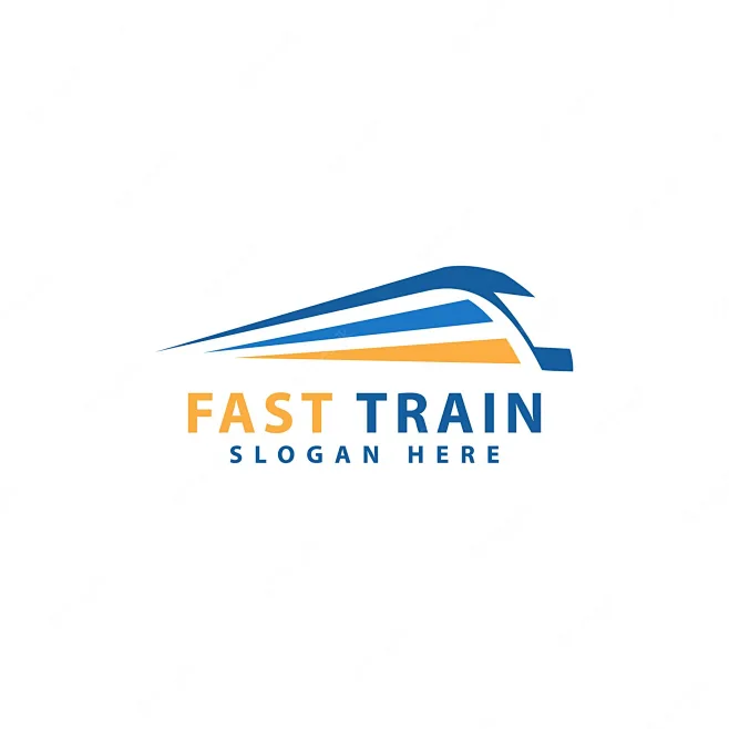 Train logo template vector illustration design-花瓣网