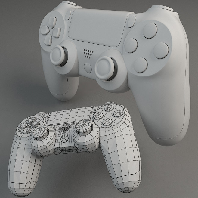 base dualshock mesh 3d 3ds https://static.turbosquid.com/Preview/2015 ...