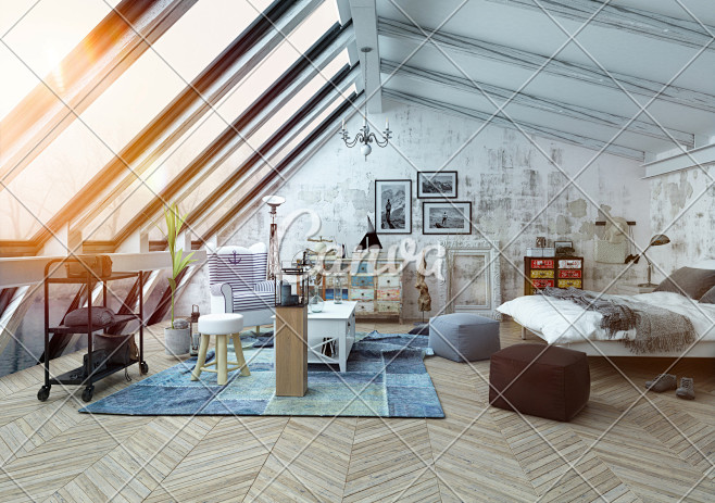 canva--hipster-loft-bedroom-MACHfTvLzv0
