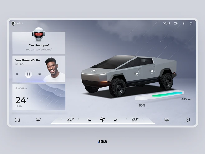 HMI Concept Design tesla by ARUI on Dribbble-花瓣网