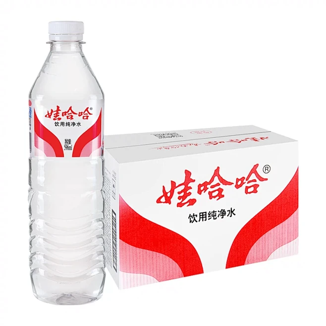 娃哈哈596mL*24瓶纯净水整箱饮用水瓶装水水小宝送水实验非矿泉水-淘宝网-花瓣网