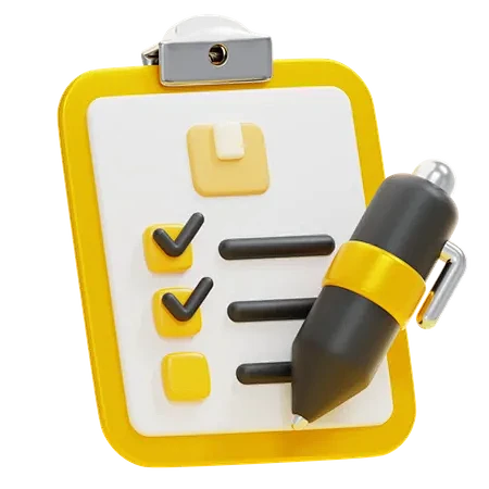 CHECKLIST 3D Icon