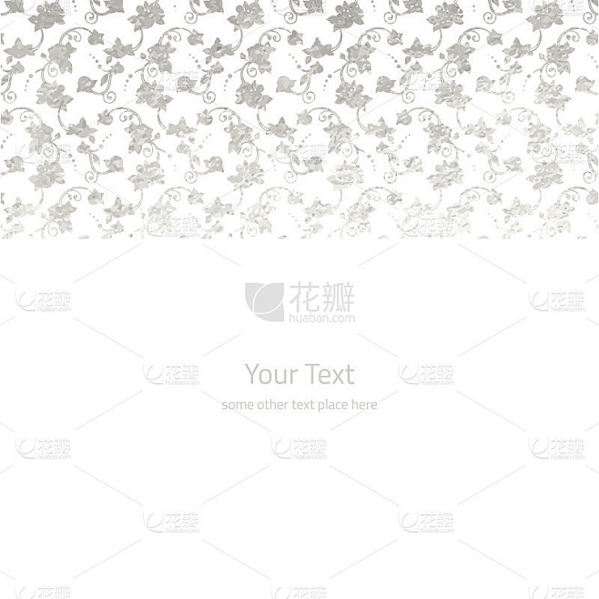 Flower silver foil design
