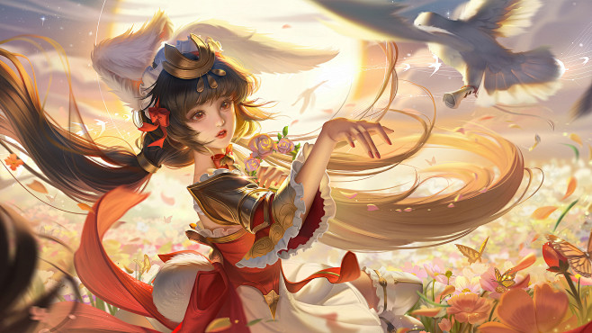 电脑壁纸 原画 微博 ig ins 4k 更多壁纸@猫的树_ 画师：叁乔创造营-花瓣网