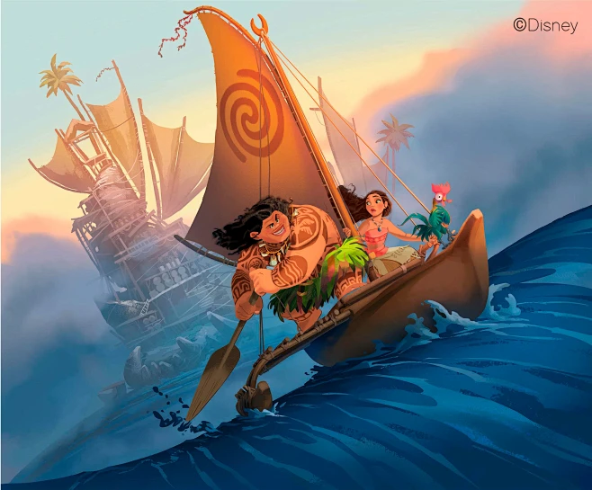 Moana - Character color : Colors for all the characters. Design ...