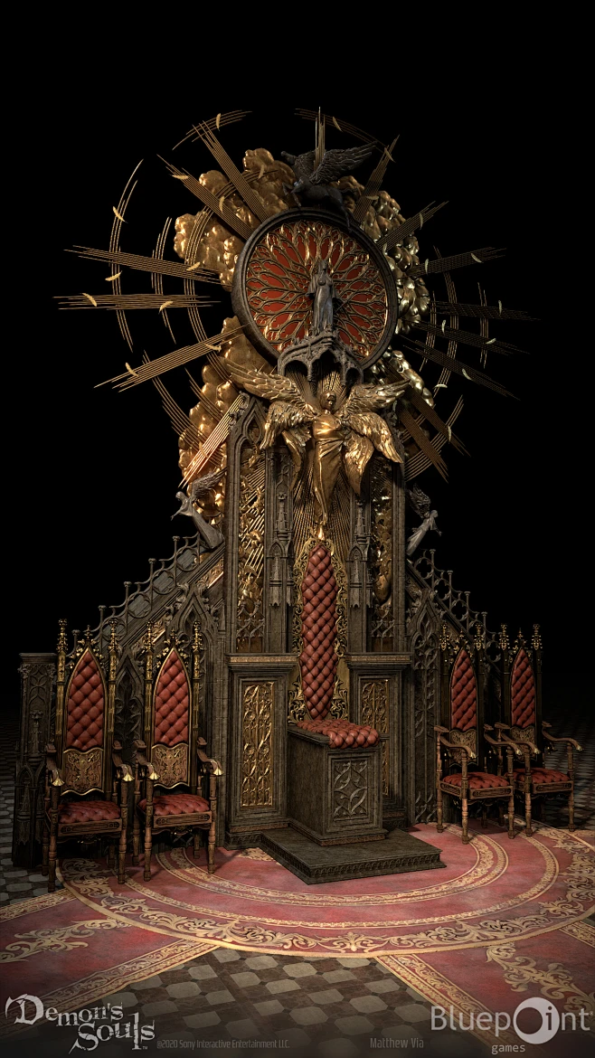 Demon's Souls - The Old Monk's Throne-花瓣网