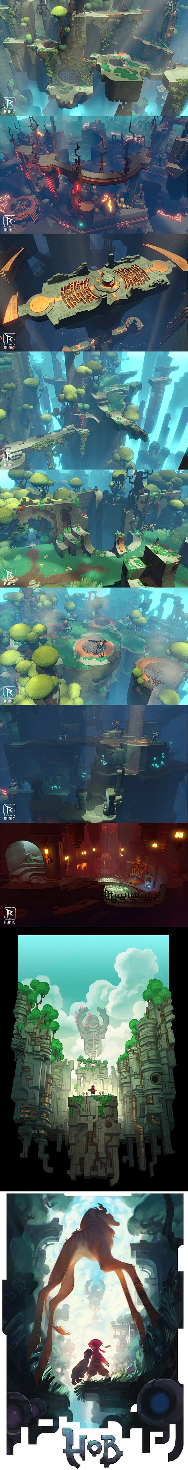 Hob 游戏概念 人物 场景 线稿 原画 CG设定 资料 图集 美术素材-淘宝网-花瓣网