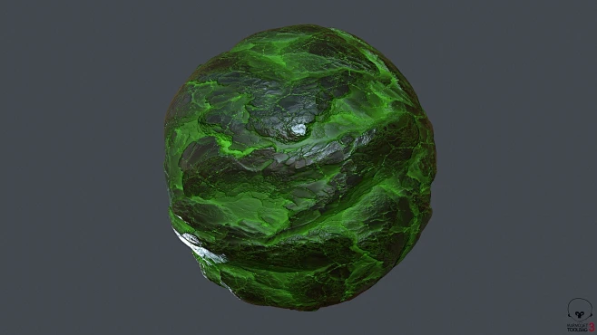 World of Warcraft Green Rock Study, Diego Teran : 4th Material Study Was trying to do something ...