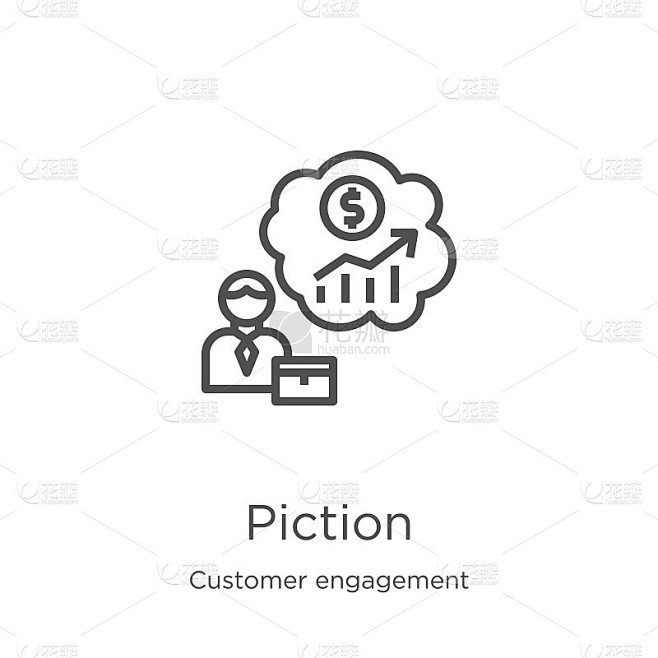 prediction icon vector from customer engagement co