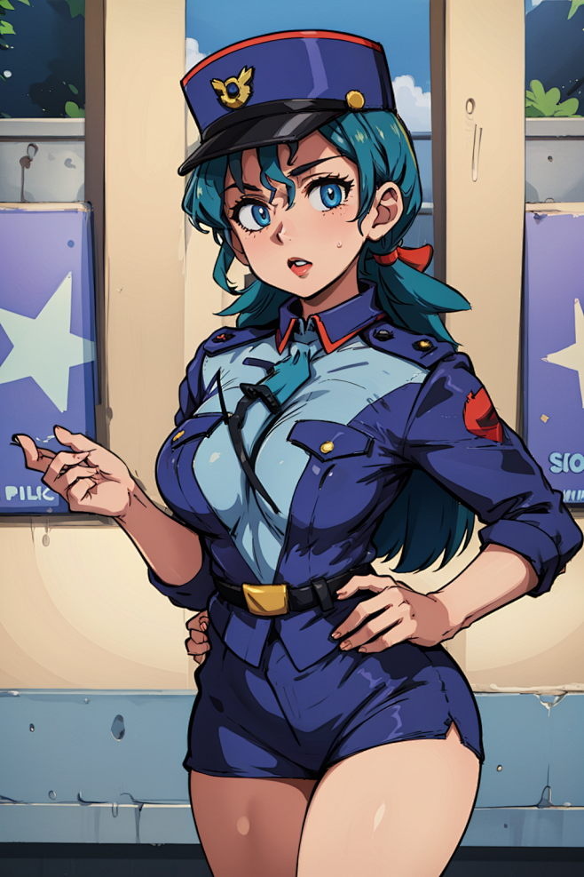 Officer Jenny - Pokemon AI art