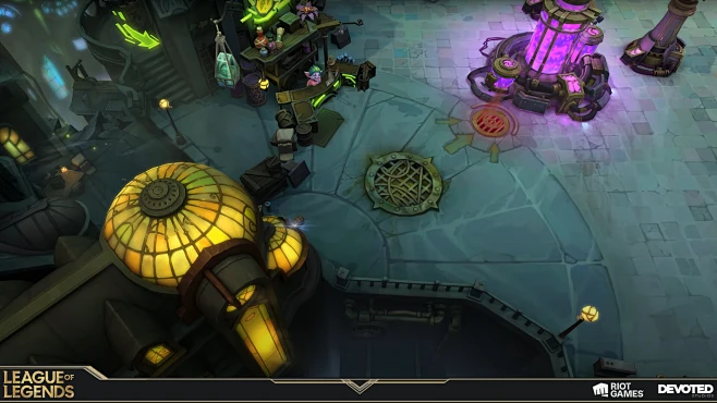 League of Legends - Bridge of Progress, Zaun Side-花瓣网