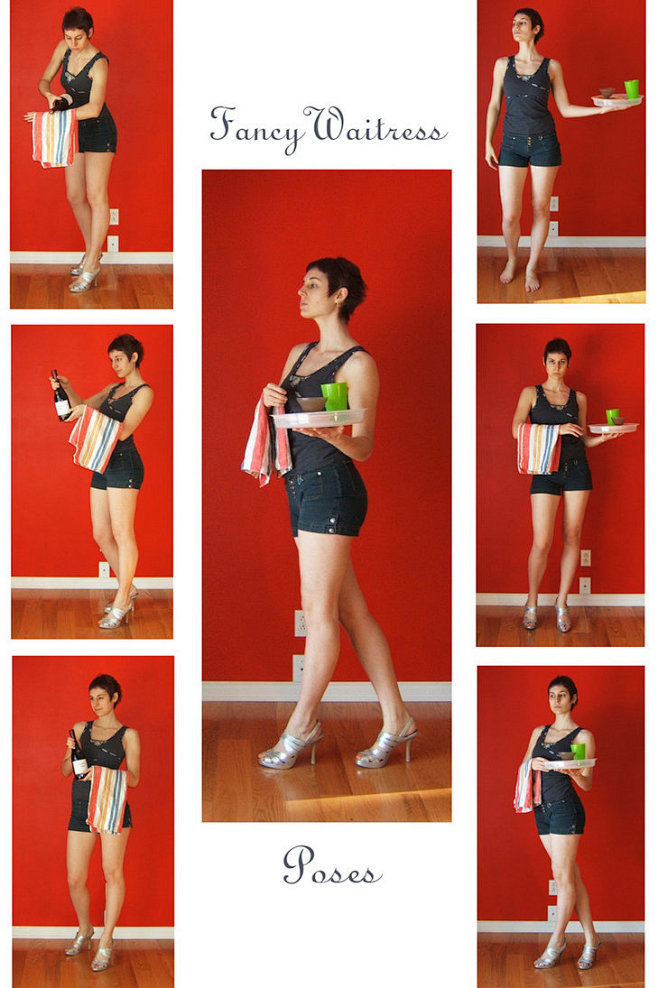 STOCK - Fancy Waitress by LaLunatique on deviantART