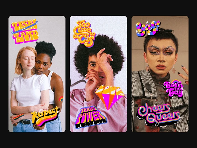 Snapchat Pride illustration pride month trans bissexual lesbian gay ...