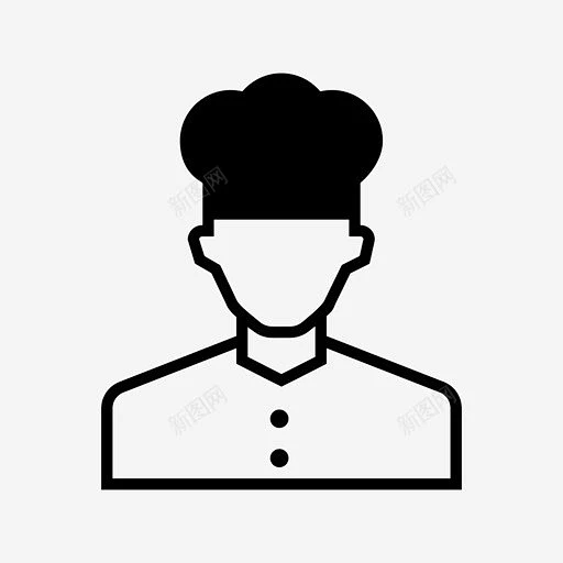 厨师帽子厨房图标 平面电商 创意素材-花瓣网