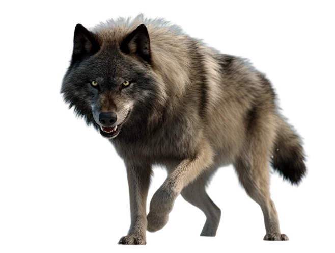 Newreading_Brown_Gray_Wolf_full_body_wolf_running_on_the_ground_8-花瓣网
