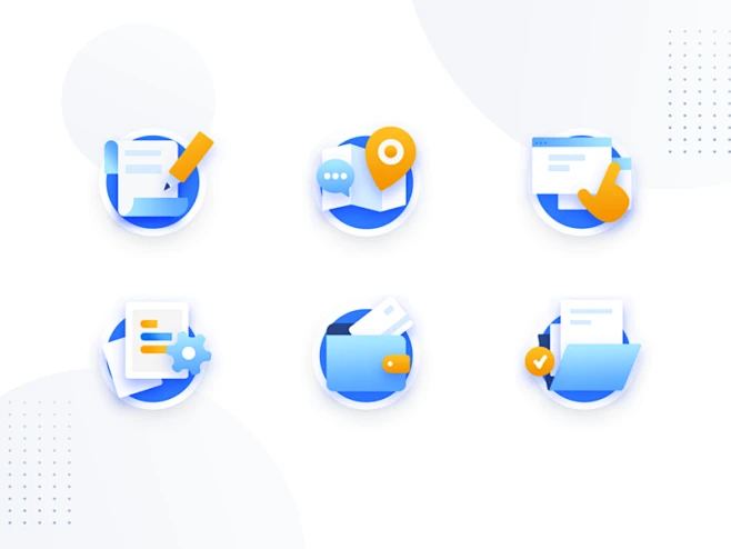 Dashboard Icons design dashboard illustruction icon-花瓣网