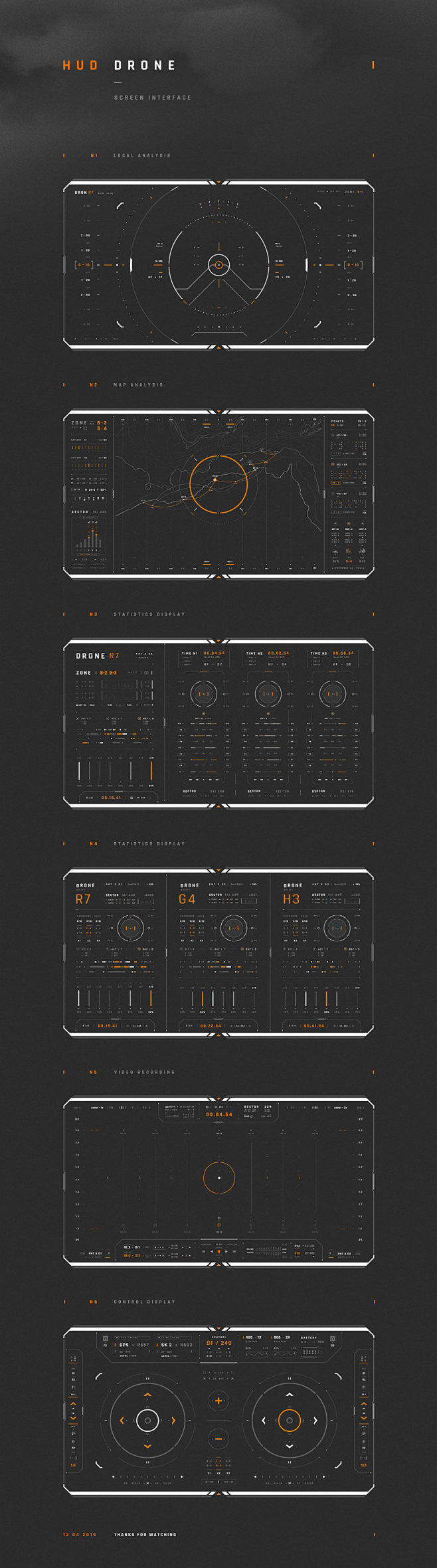 HUD Drone Interface on Behance