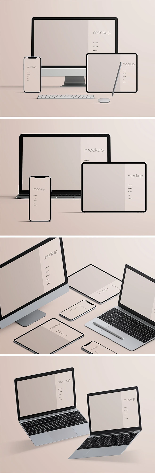 16款精致imac苹果手机笔记本UI作品集展示样机PSD设计素材-淘宝网-花瓣网