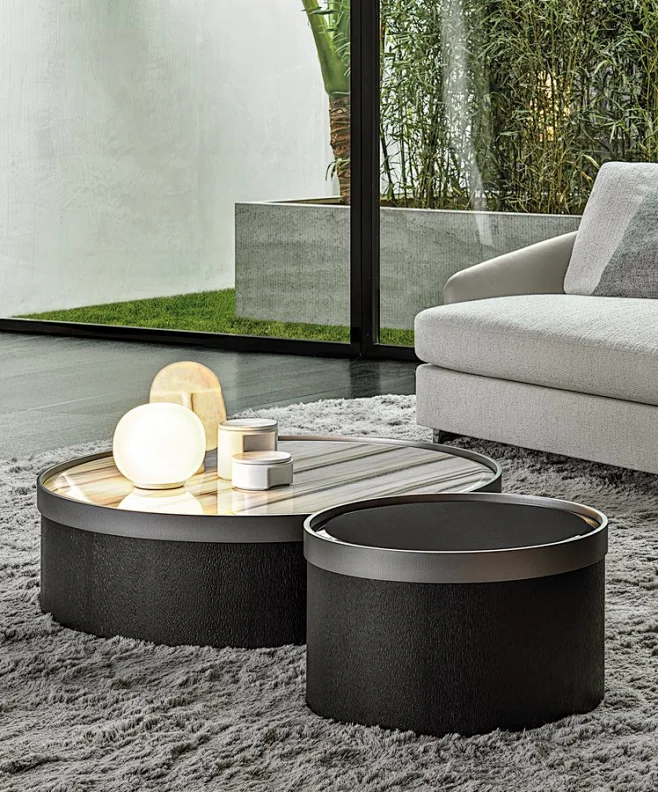 Bailly Coffee Table by Minotti — | ECC : The cylindrical Bailly coffee ...