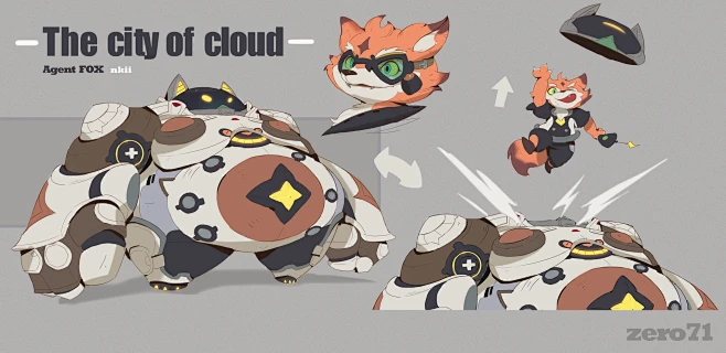 Secret agent Fox , ZZZ Zerö 71 : This is a design. The fox and the ...