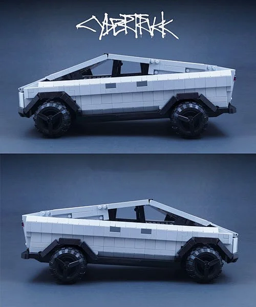 cybertruck LEGO set designed by tesla fan could actually be made-花瓣网