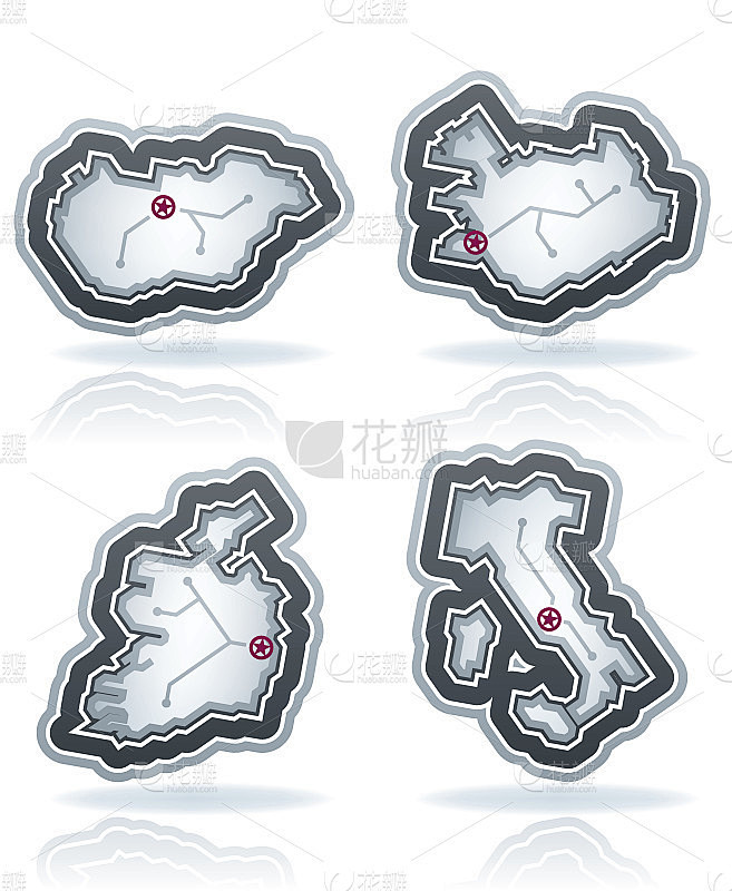 简单的国家图标