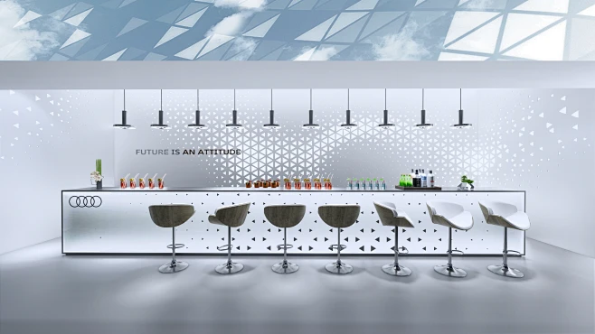 Audi Event Invitation launch skyscraper 未来盛典 audi future audi show ...