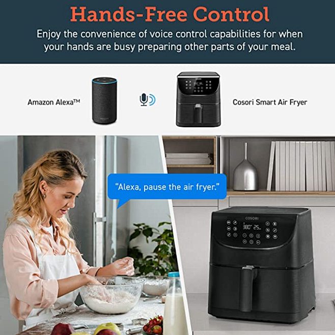 Amazon.com: COSORI Smart WiFi Air Fryer(100 Recipes), Digital ...