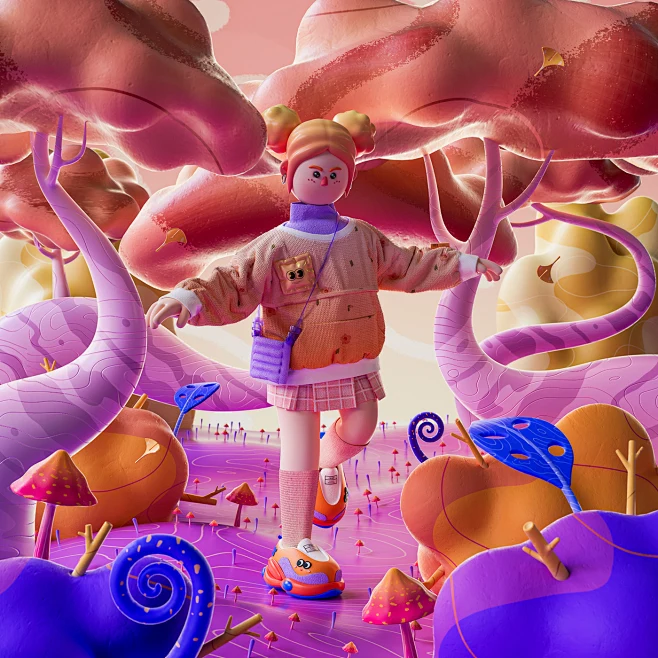 3D art c4d Character design cinema 4d Clothing nft-花瓣网