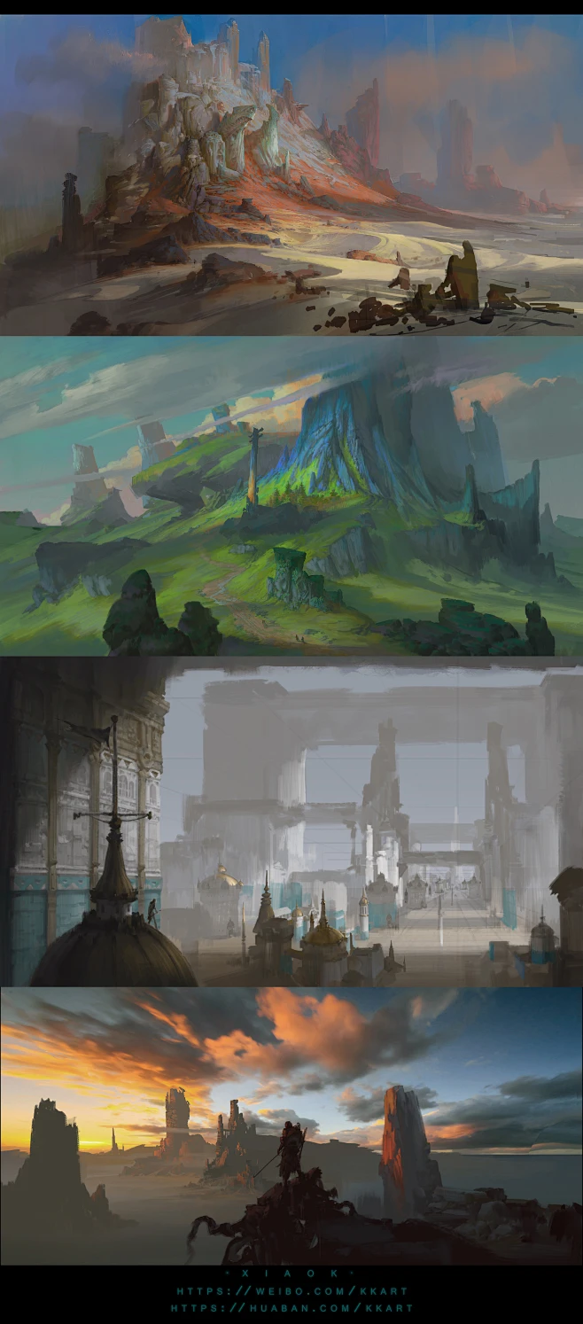 【小K原创作品】 场景色稿草图。 个人微博：http://weibo.com/kkart-花瓣网