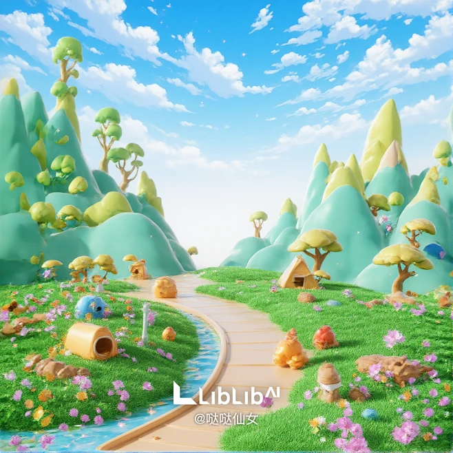 3d 电商 Flux | 立体微缩卡通风-LoRA-星际画师-LiblibAI-花瓣网