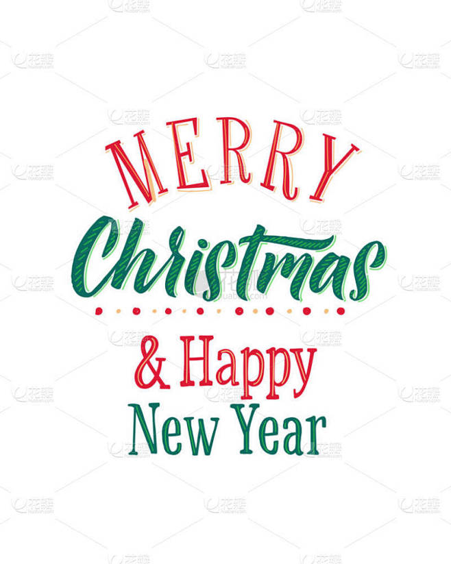 圣诞快乐, 新年快乐文字设计。矢量徽标, 排版。可用作横幅、贺卡、礼品包装和海报