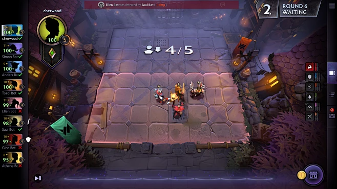 Waiting screenshot of Dota Underlords video game interface.-花瓣网